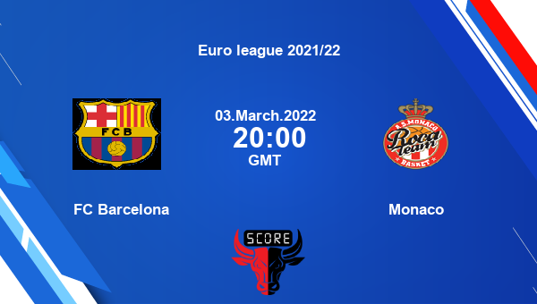 FC Barcelona vs Monaco livescore, Match events BAR vs MNC, Euro league ...