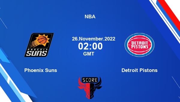 Phoenix Suns vs Detroit Pistons livescore, Match events PHX vs DET, NBA ...