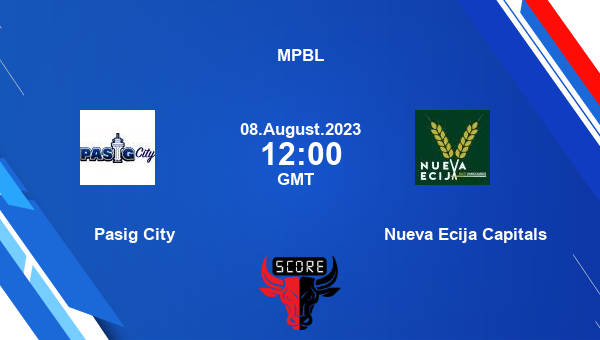 Pasig City vs Nueva Ecija Capitals livescore, Match events PC vs CT, MPBL, tv info