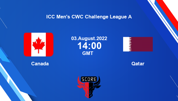 CAN vs QAT live score, Canada vs Qatar live Match 11 ODI, ICC Men’s CWC ...