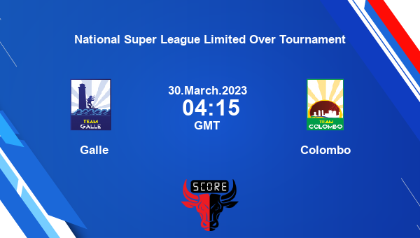 GAL vs COL live score, Galle vs Colombo live Match 5 List A, National ...