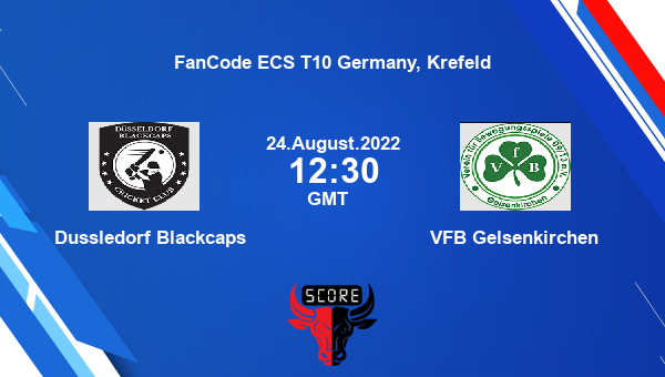 DB vs VG live score, Dussledorf Blackcaps vs VFB Gelsenkirchen live ...