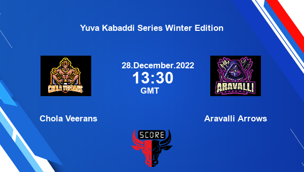 Chola Veerans vs Aravalli Arrows livescore, Match events COV vs AA, Yuva Kabaddi Series Winter ...